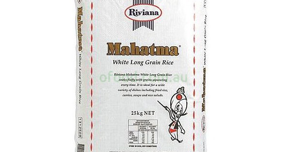 Mahatma White Long Grain Rice 25kg