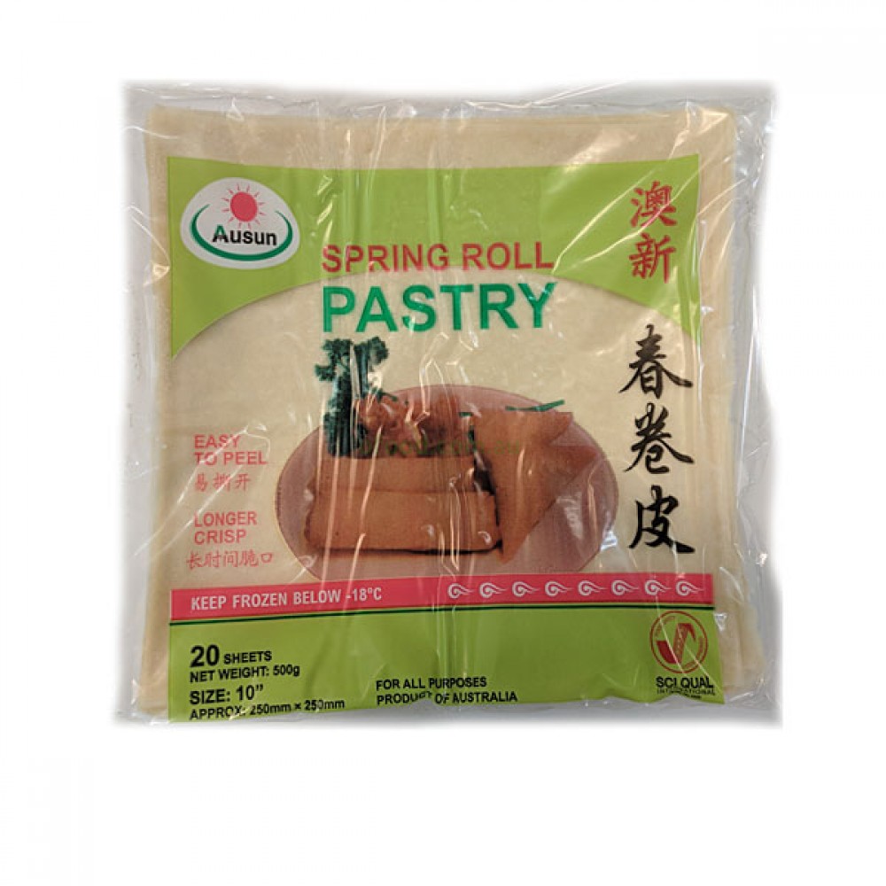 Ausun Spring Roll Pastry Size 10" 20 sheet